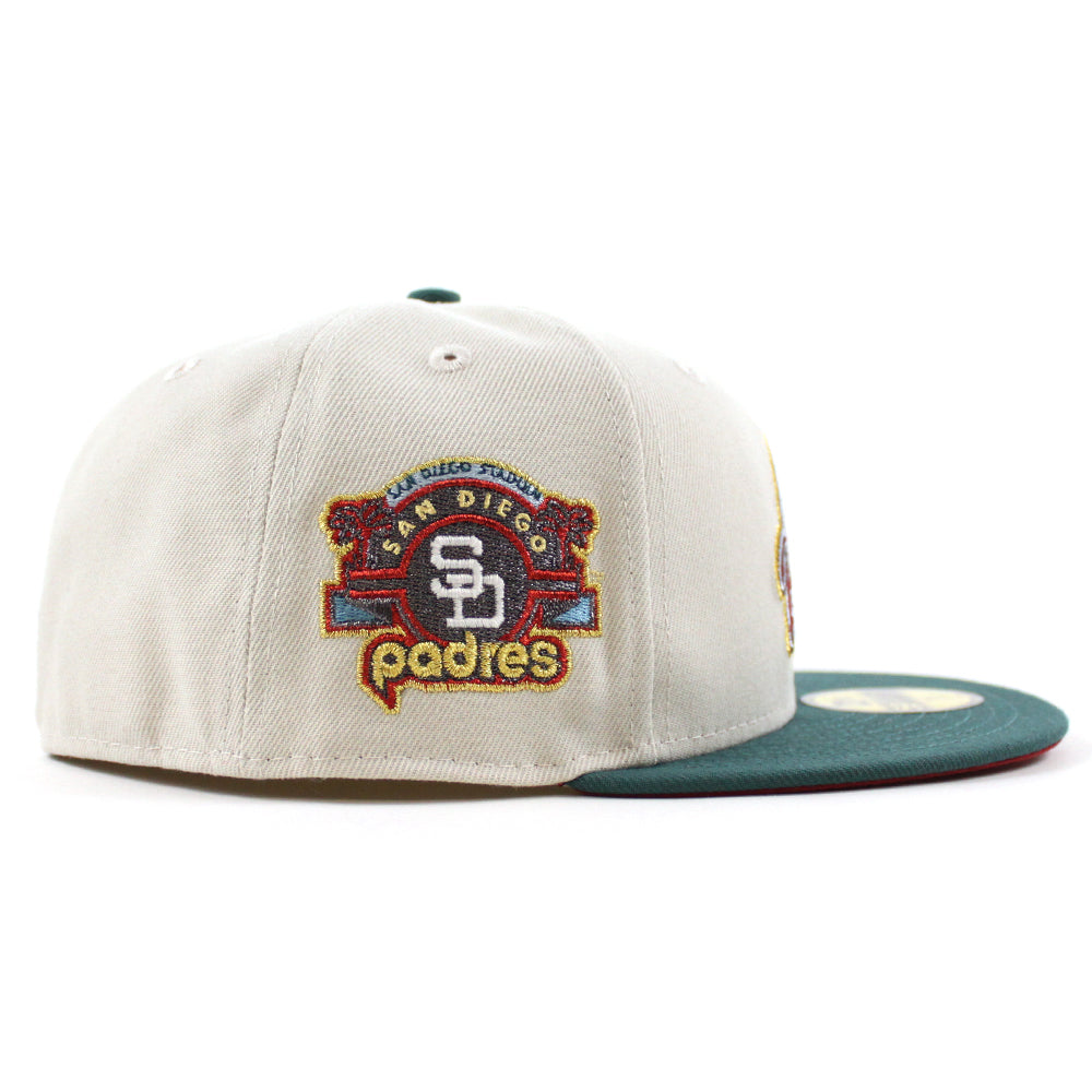 San Diego Padres Stadium Patch New Era 59Fifty Fitted Hat (Stone Needl – ECAPCITY