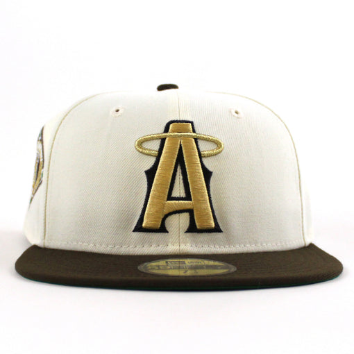 Anaheim Angels Angels BaseBall Patch New Era 59Fifty Fitted Hat (Chrom ...