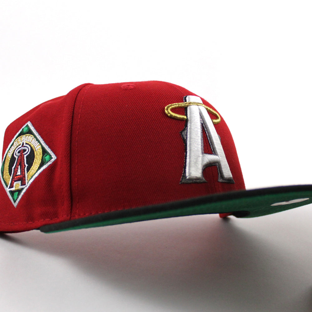 Anaheim Angels Angles BaseBall New Era 59Fifty Fitted Hat (Scarlet Red ...