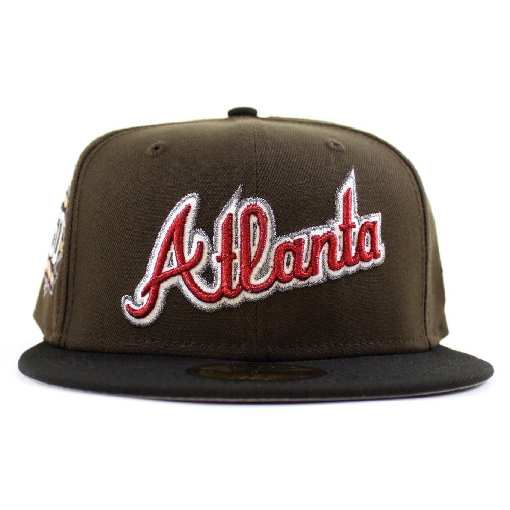 Atlanta Braves 150th Anniversary New Era 59Fifty Fitted Hat (Walnut Bl ...
