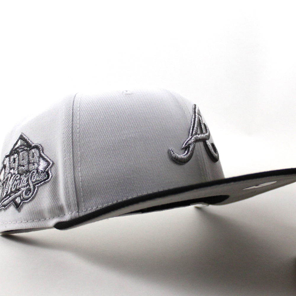 Atlanta Braves 1999 World Series New Era 59Fifty Fitted Hat (Optic Whi ...