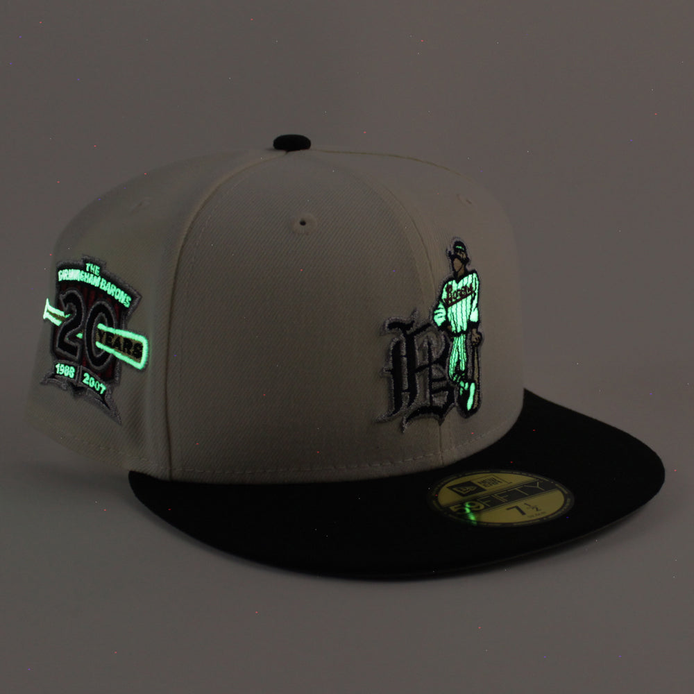 BIRMINGHAM BARONS 20th Anniversary New Era 59Fifty Fitted Hat (Chrome ...