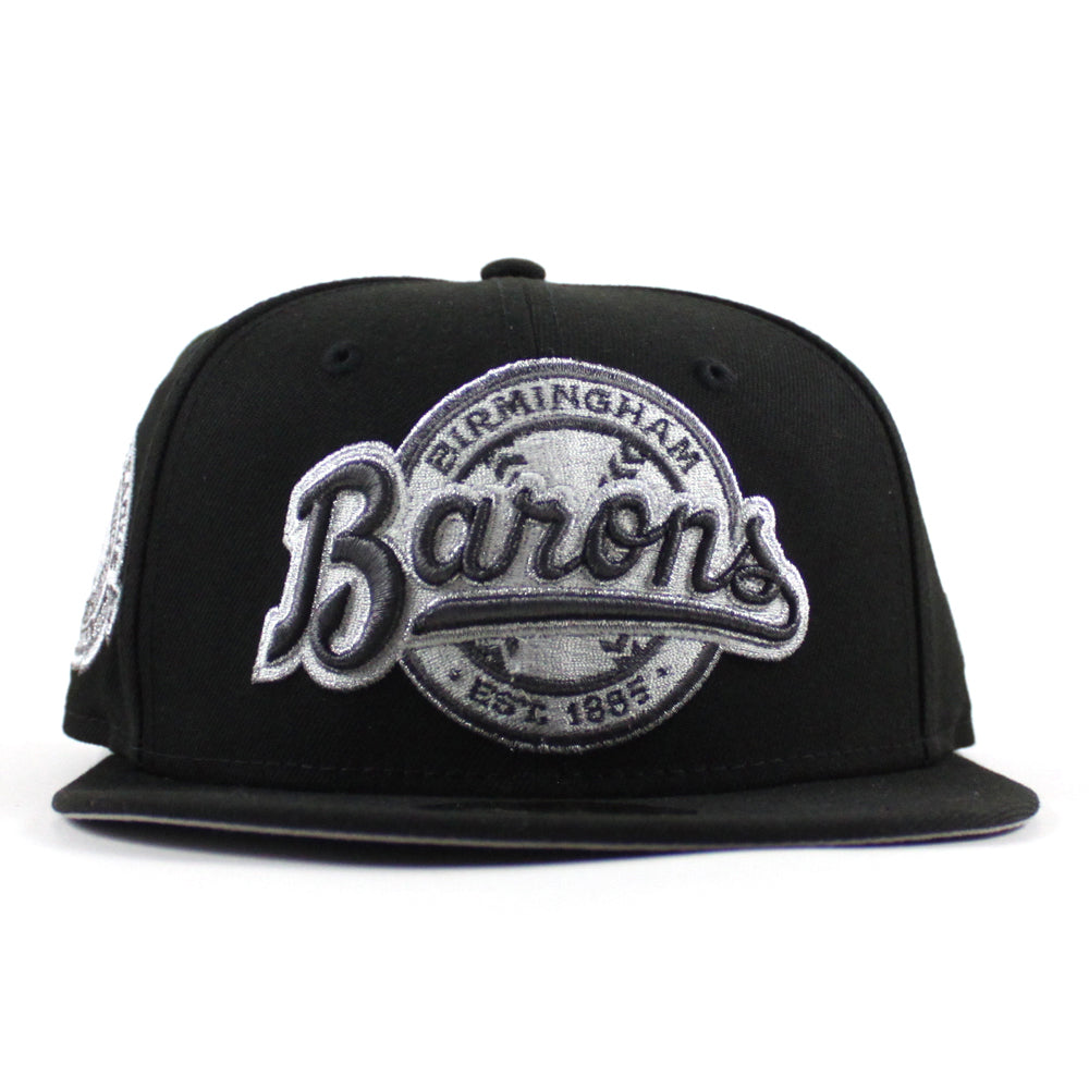 BIRMINGHAM BARONS Southern League New Era 59Fifty Fitted Hat (Metallic ...