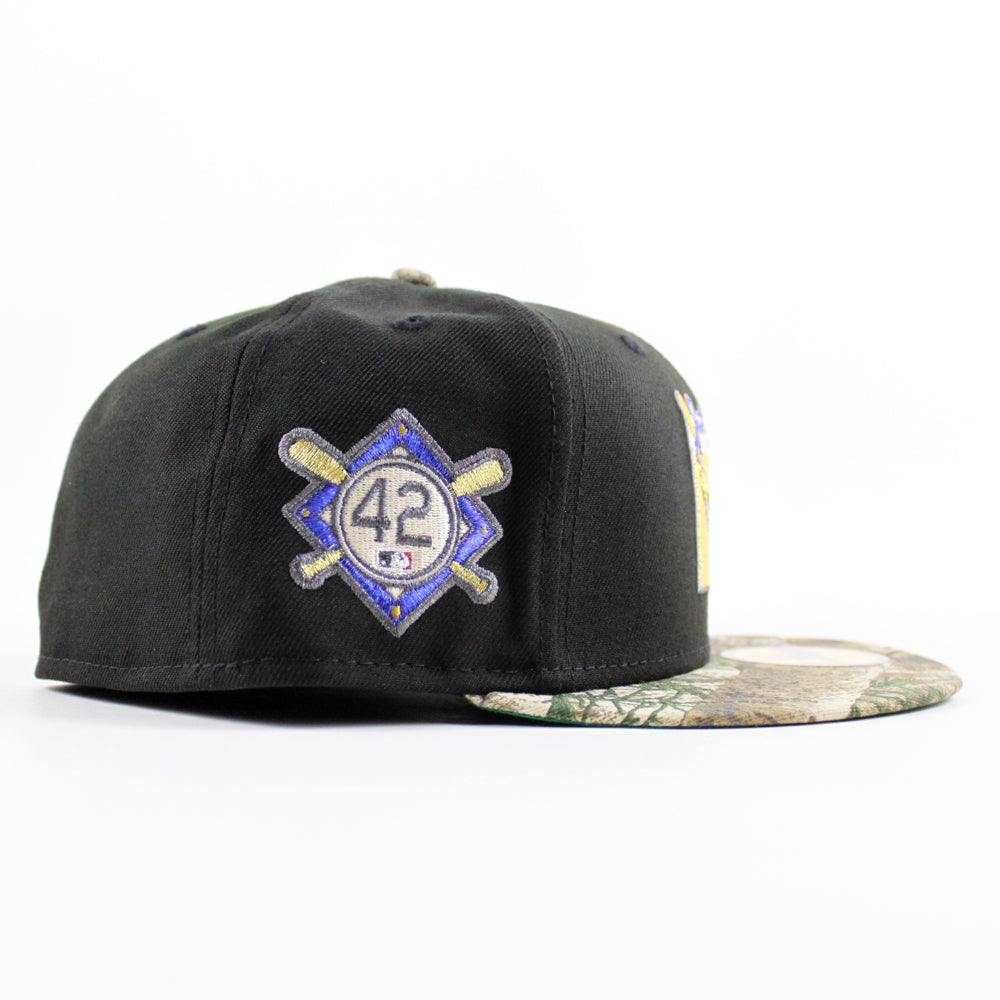 BROOKLYN DODGERS 42 JACKIE ROBINSON New Era 59Fifty Fitted Hat (Black ...