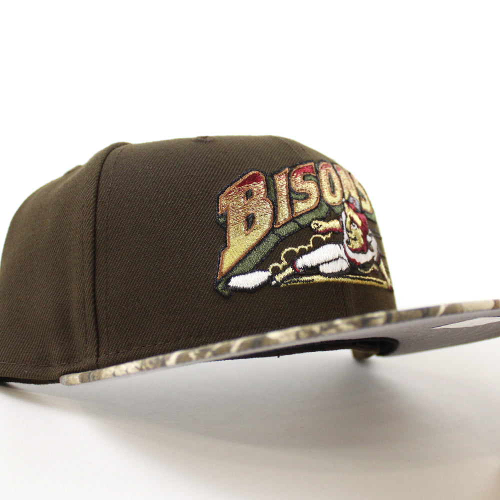 Buffalo Bisons New Era 59Fifty Fitted Hat (Walnut RealTree Gray Under ...