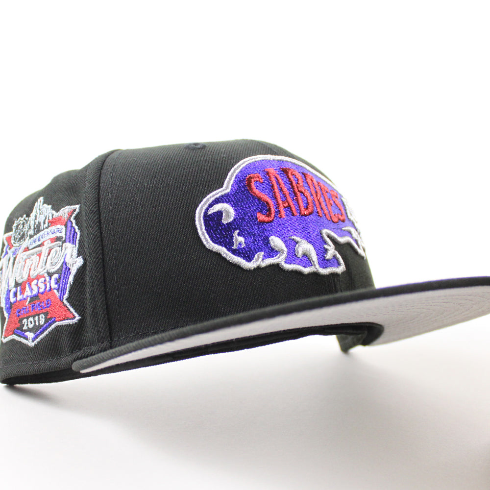 Buffalo Sabres Winter Patch New Era 59Fifty Fitted Hat (Black Gray Und ...