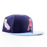 California Angels Angels Patch New Era 59Fifty Fitted Hat (Navy Blue S ...