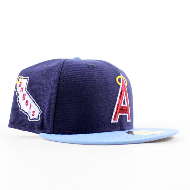California Angels Angels Patch New Era 59Fifty Fitted Hat (Navy Blue S ...