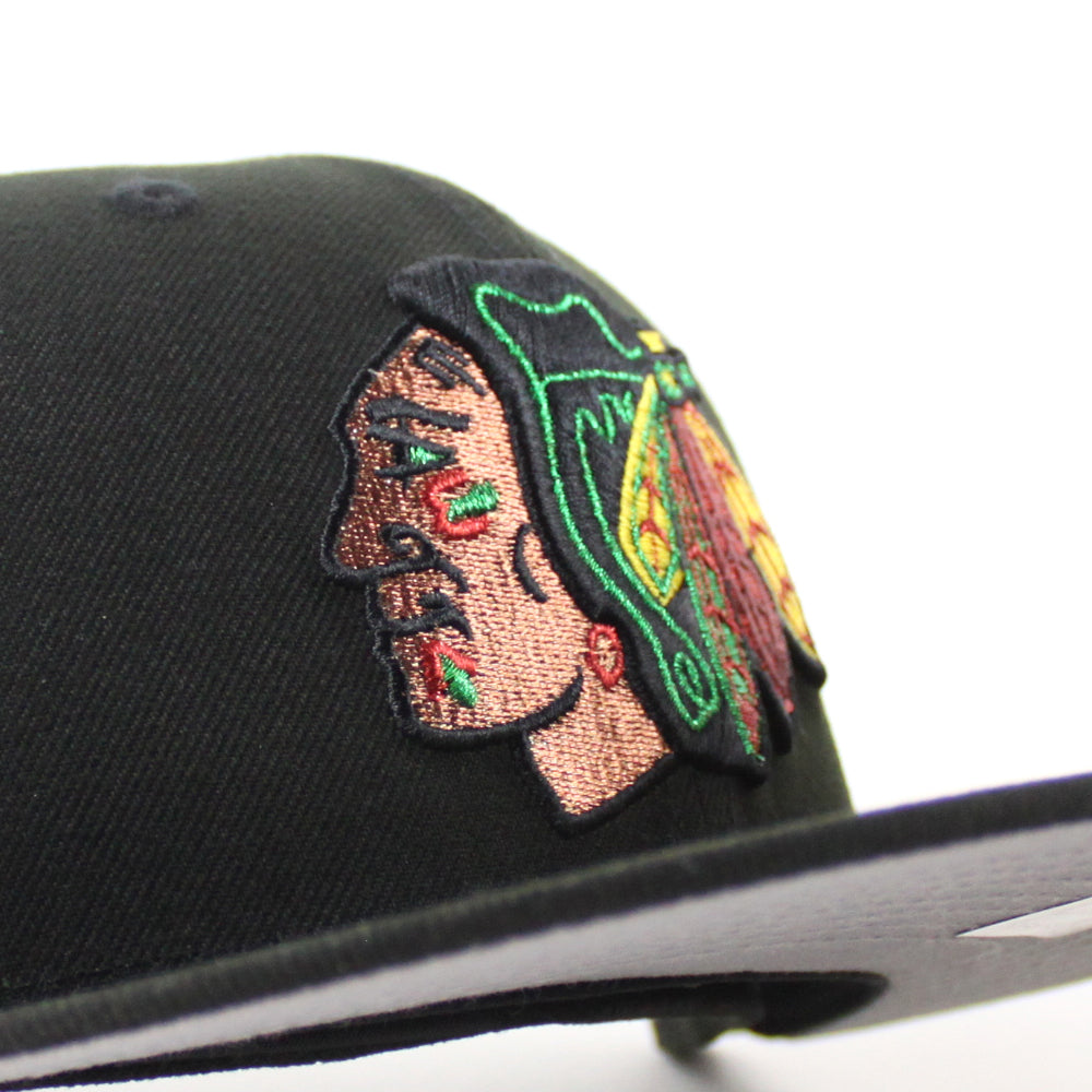 Chicago Blackhawks Stanley Cup Champions New Era 59Fifty Fitted Hat (B ...