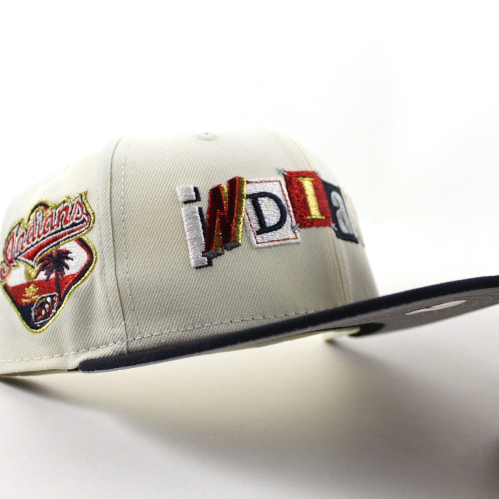Cleveland Indians DeathNote Indians Patch New Era 59Fifty Fitted Hat ...