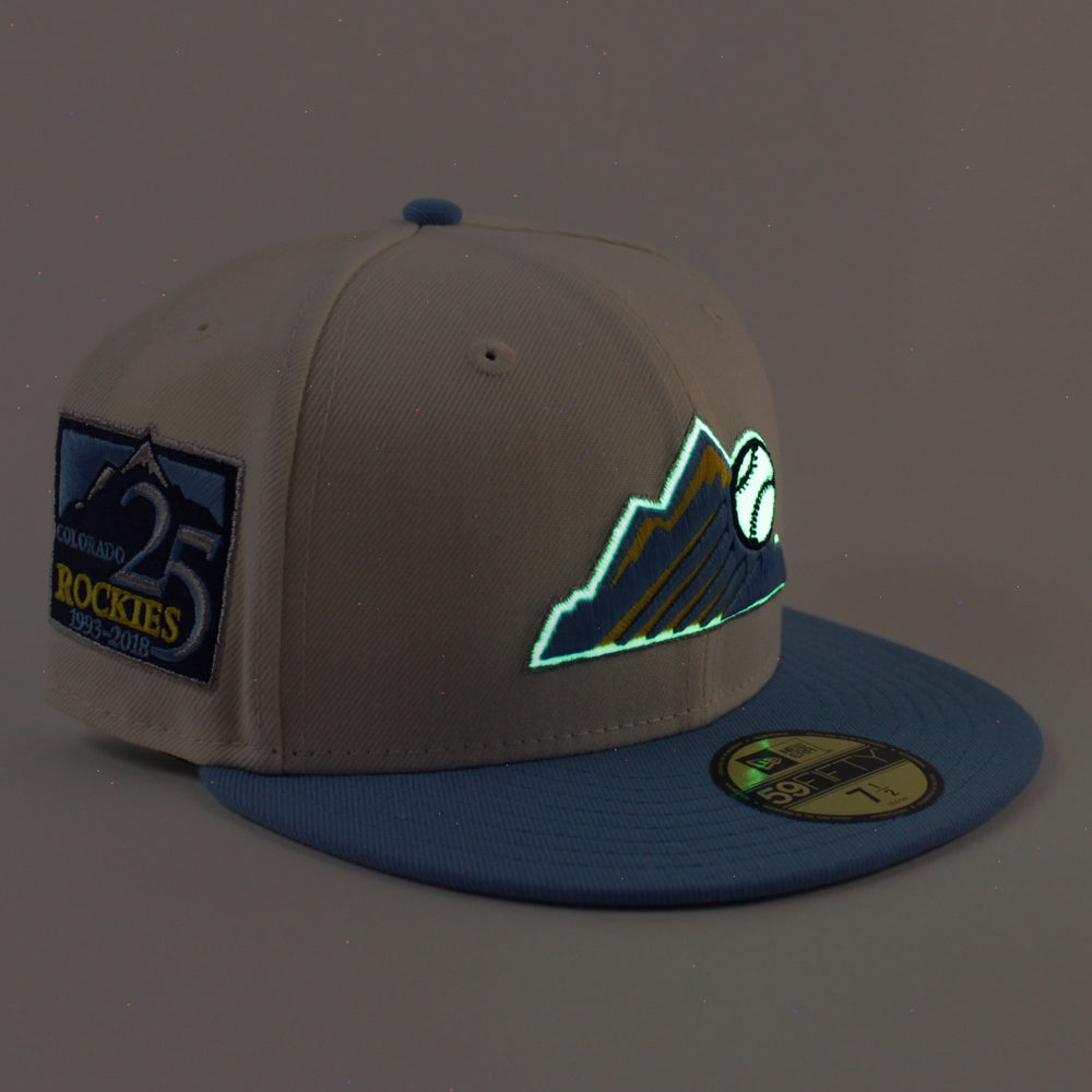 Colorado Rockies 25th Anniversary New Era 59Fifty Fitted Hat (Chrome W ...