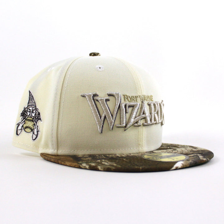 Fort Wayne Wizards New Era 59Fifty Fitted Hat (Chrome White Real Tree ...