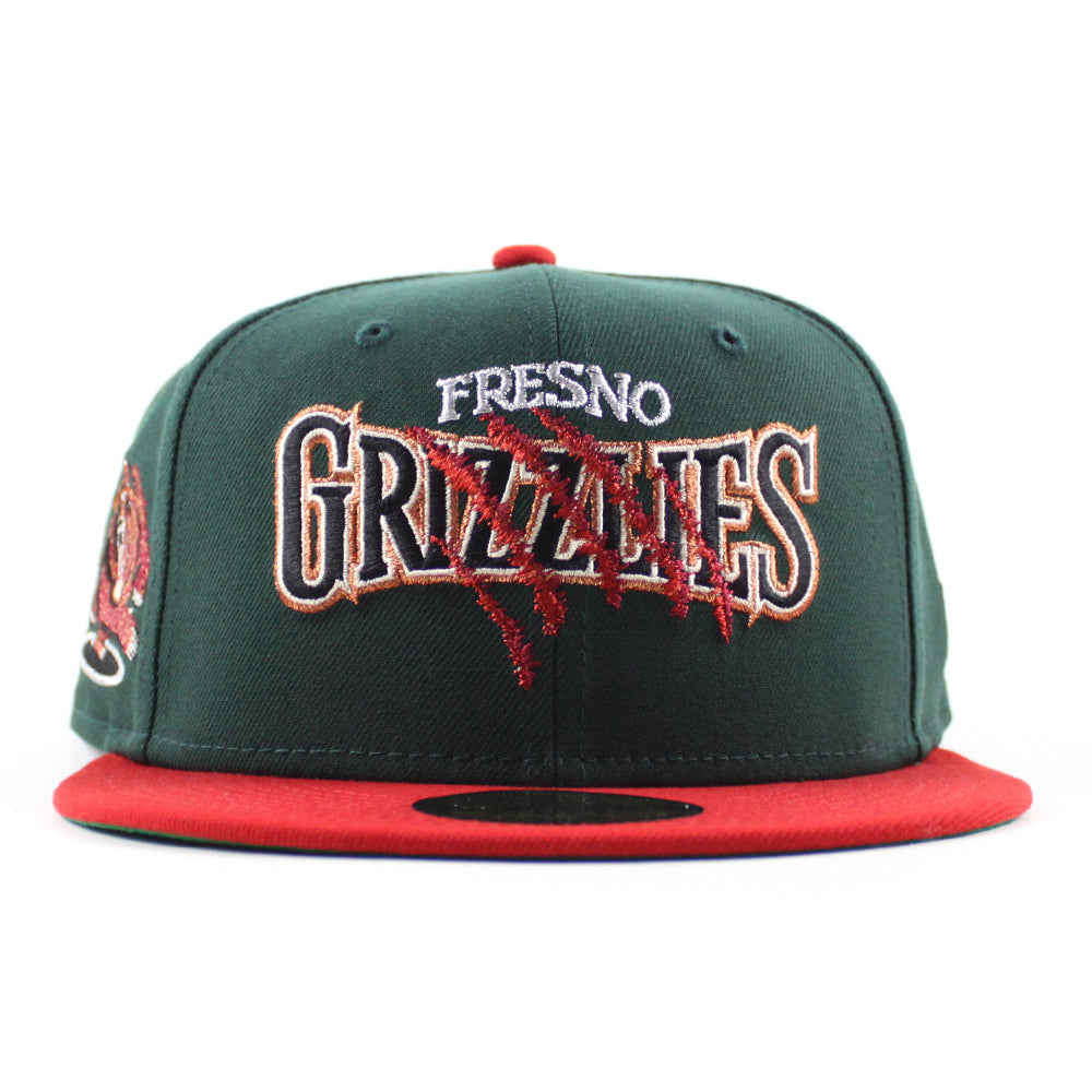 Fresno Grizzlies Grizzlies Patch New Era 59Fifty Fitted Hat (Green Sca ...