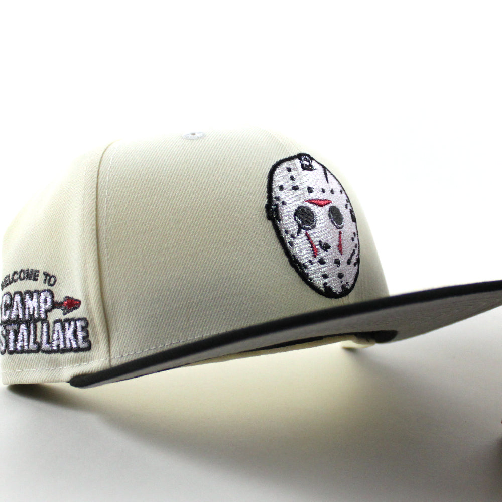 Friday the 13th Jason Mask Camp Crystal Lake Patch New Era 59Fifty Fit ...