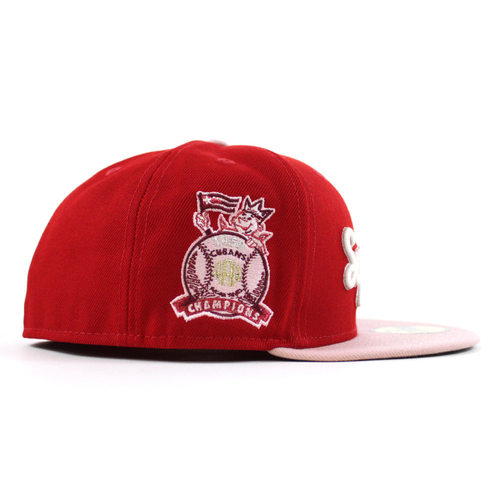Havana Sugar Kings New Era 59Fifty Fitted Hat (Red Blush Sky and Gray ...