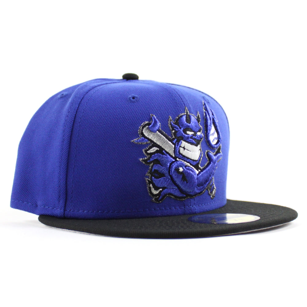 Hellrazors (Blue Devils) New Era 59Fifty Fitted Hat (Majestic Blue Bla ...