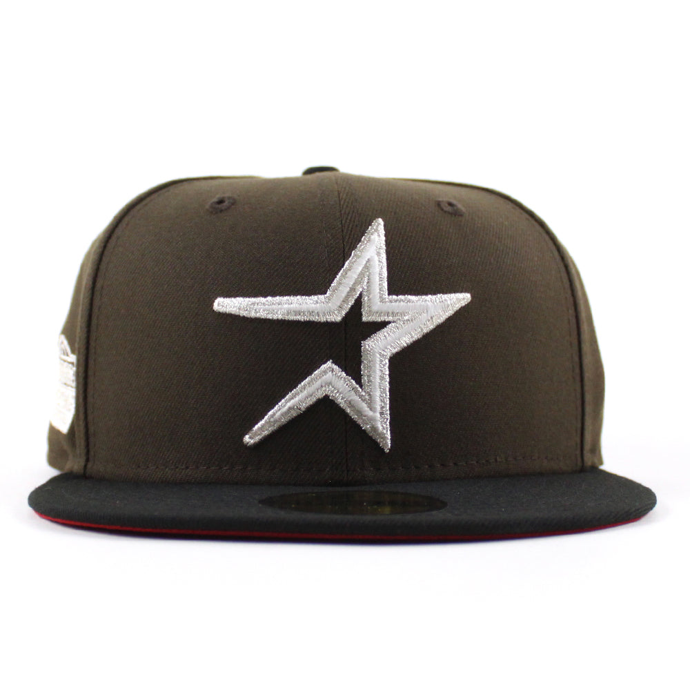 Houston Astros AstroDome New Era 59Fifty Fitted Hat (Walnut Black Red ...