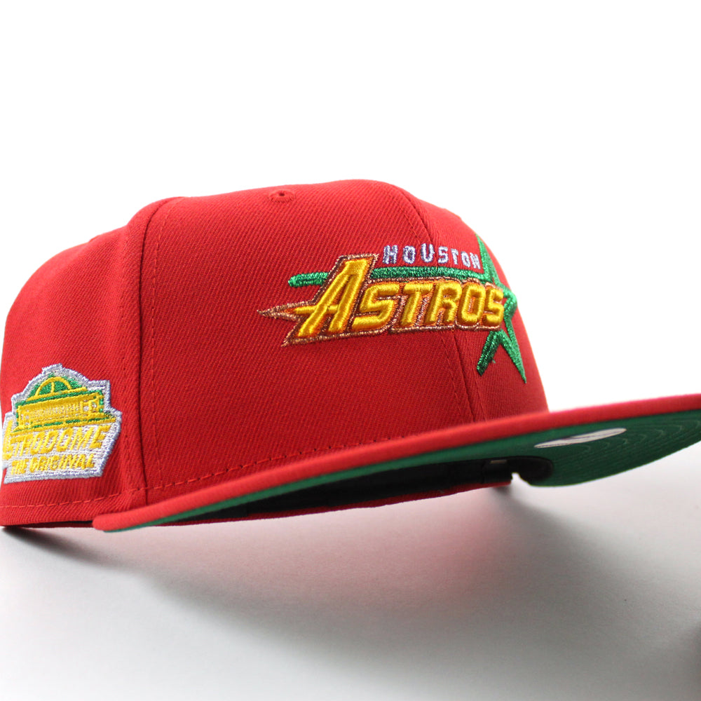 Houston Astros Astrodome New Era 59Fifty Fitted Hat (Red Green Under B ...