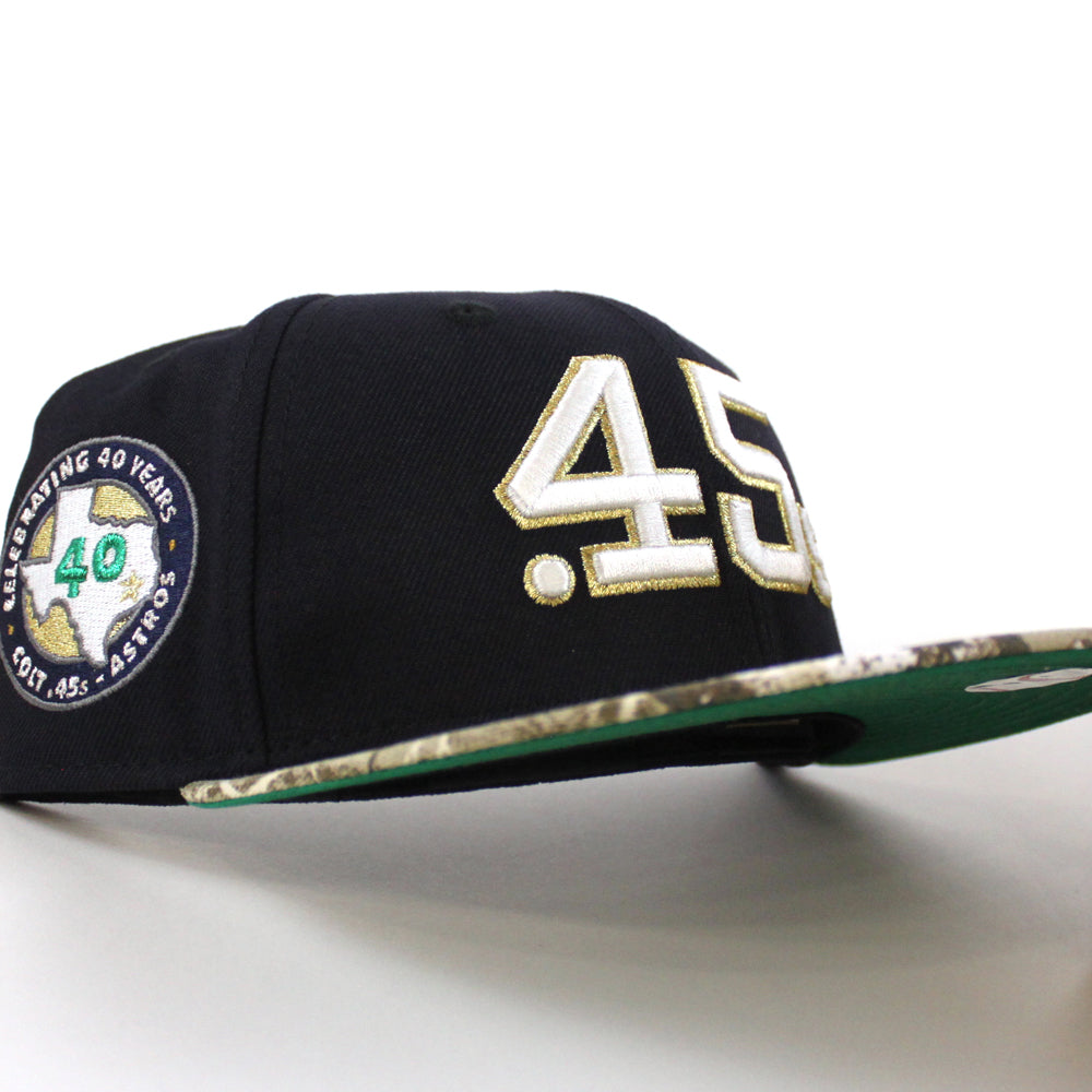Houston Colt 45 40th Anniversary New Era 59Fifty Fitted Hat (Navy Real ...