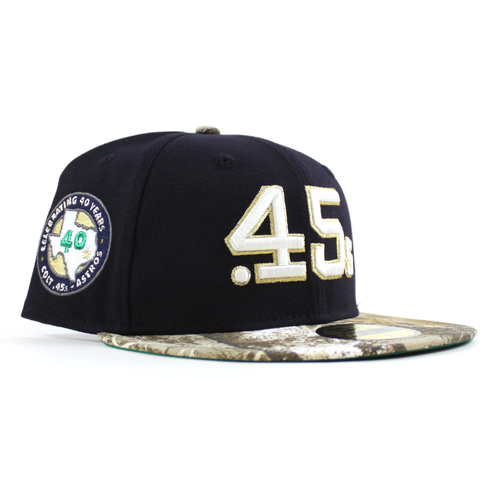 Houston Colt 45 40th Anniversary New Era 59Fifty Fitted Hat (Navy Real ...