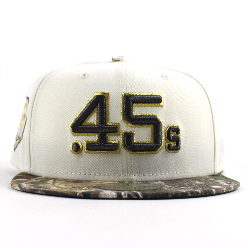 Houston Colt 45 60 Years New Era 59Fifty Fitted Hat (Chrome White Real ...