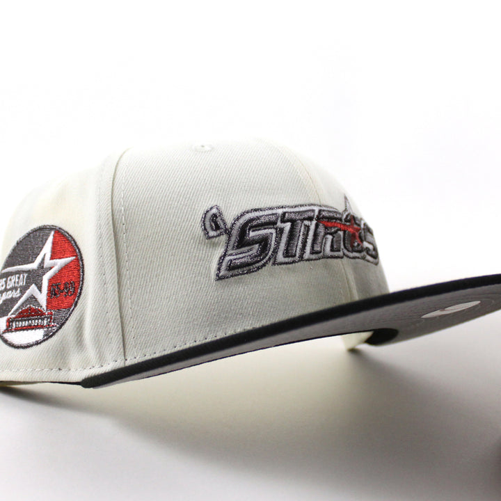 Houston Astros 35 Great Years New Era 59Fifty Fitted Hat (Chrome White ...