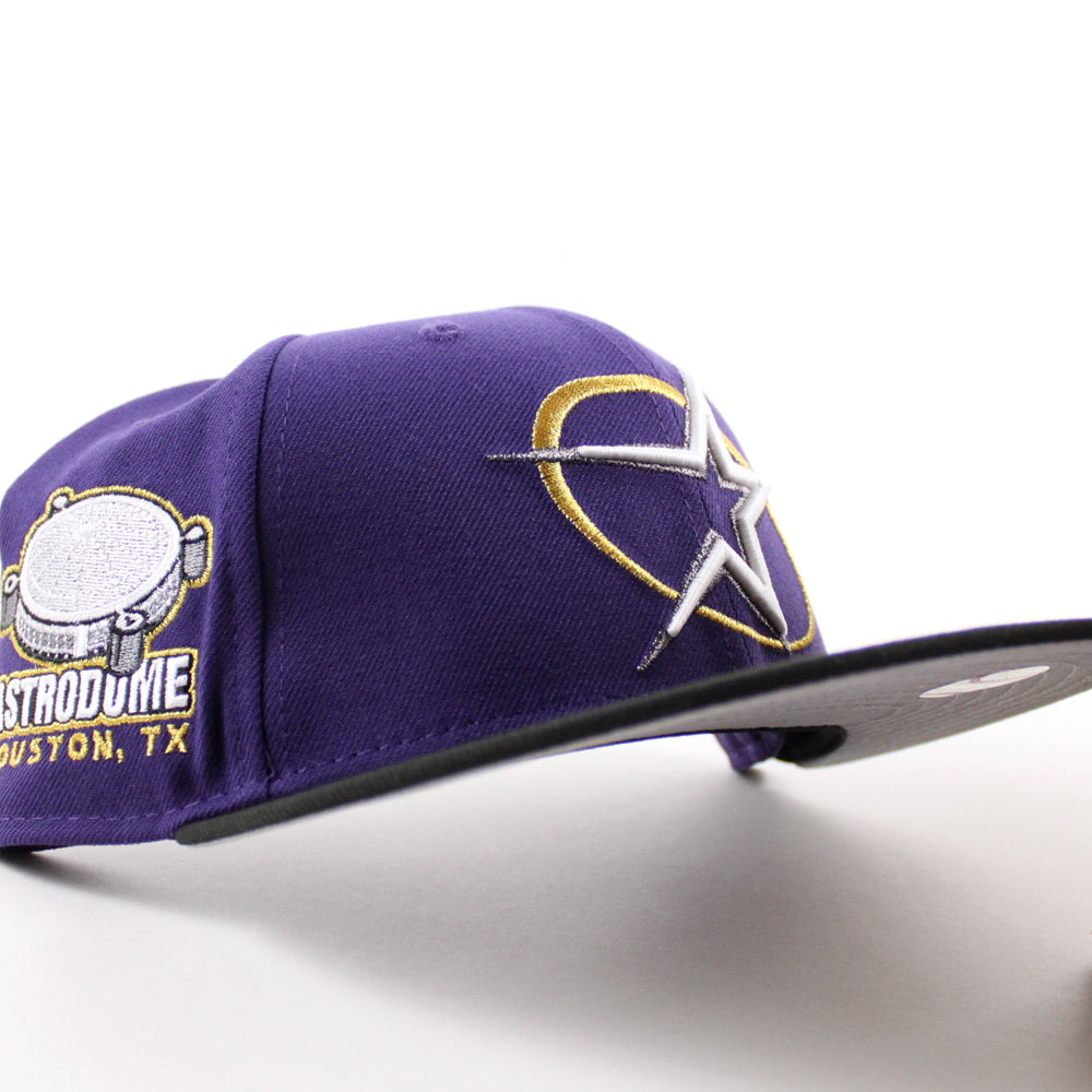 Houston Astros Astro Dome Patch New Era 59Fifty Fitted Hat (Purple Bla ...