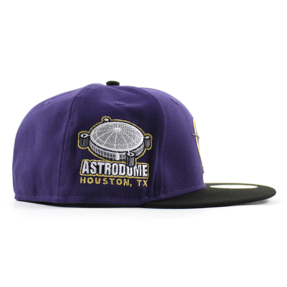 Houston Astros Astro Dome Patch New Era 59Fifty Fitted Hat (Purple Bla ...