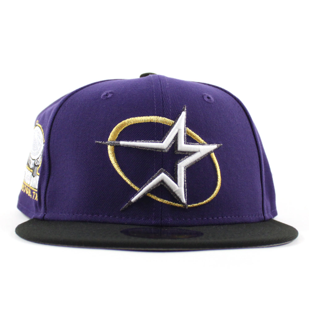 Houston Astros Astro Dome Patch New Era 59Fifty Fitted Hat (Purple Bla ...