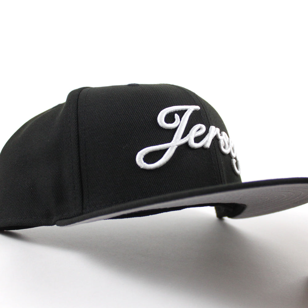 Jersey Script New Era 59Fifty Fitted Hat (Black Gray Under Brim) – ECAPCITY