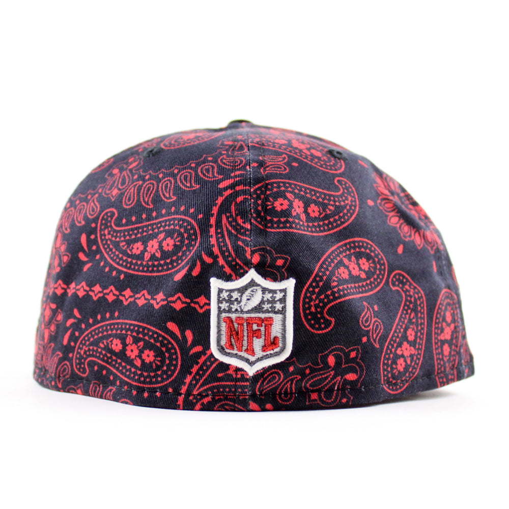 Las Vegas Raiders Draft 1998 New Era 59Fifty Fitted Hat (Red Paisley B ...