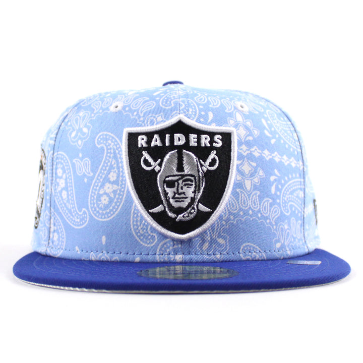 Las Vegas Raiders 60th Anniversary New Era 59Fifty Fitted Hat (Baby Bl ...