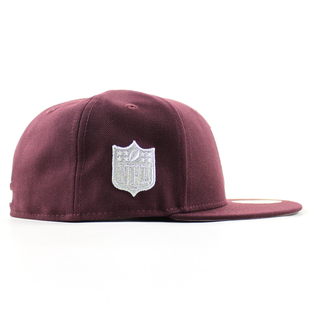 Las Vegas Raiders 60th anniversary New Era 59Fifty Fitted Hat (Maroon ...