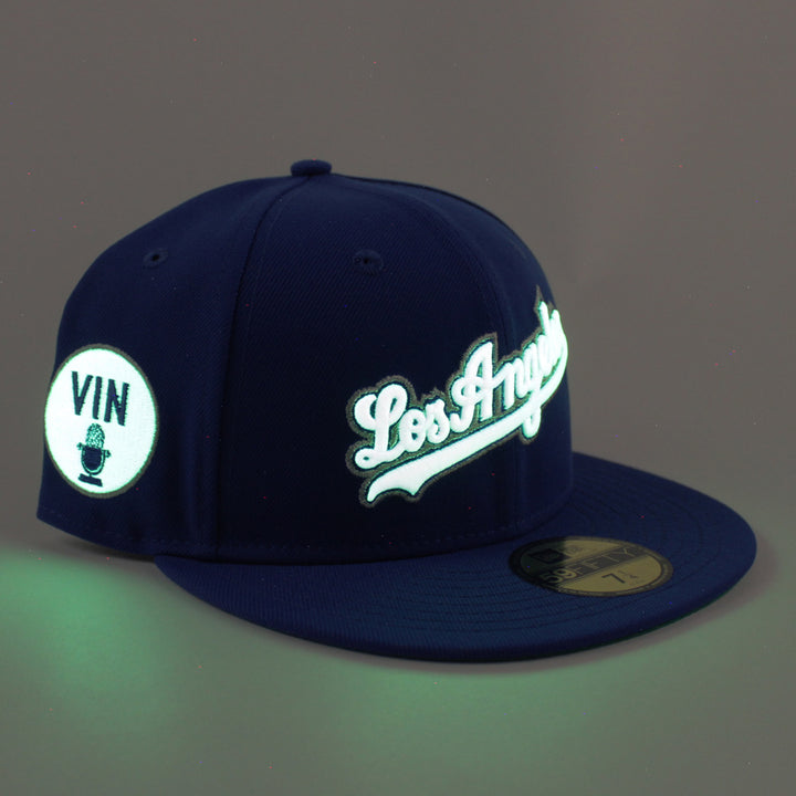 Los Angeles Dodgers VIN Microphone Patch New Era 59Fifty Fitted Hat (R ...