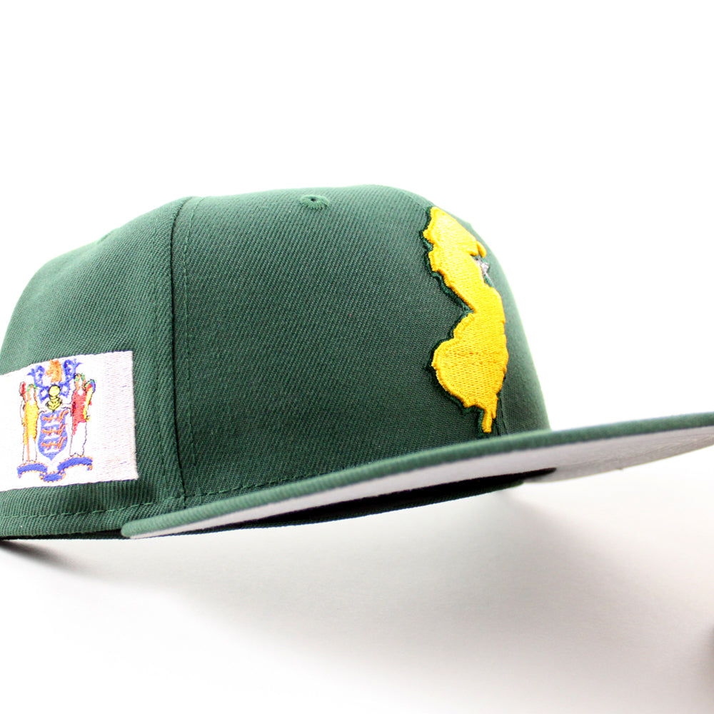 NJ State New Era 59Fifty Fitted Hat (Mountain Green Gray Under Brim ...
