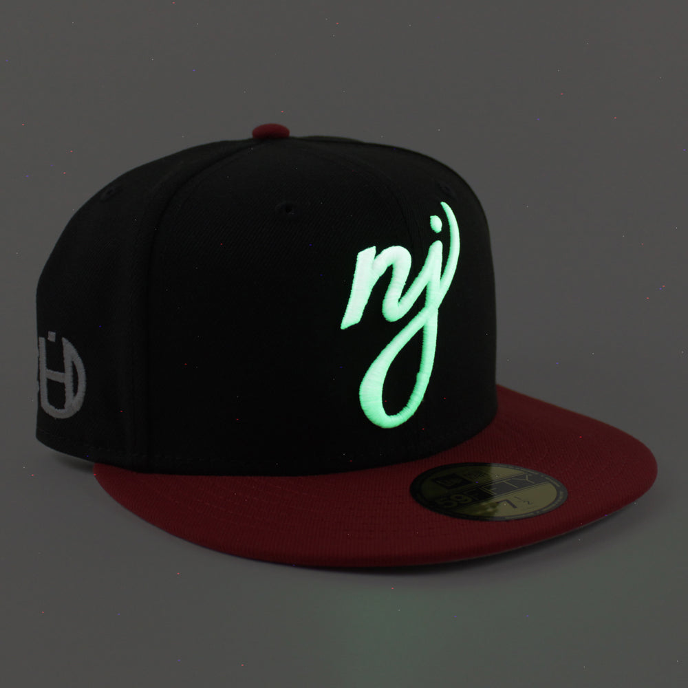 NJ Halftime New Era 59Fifty Fitted Hat (Black Red Gray Under Brim ...