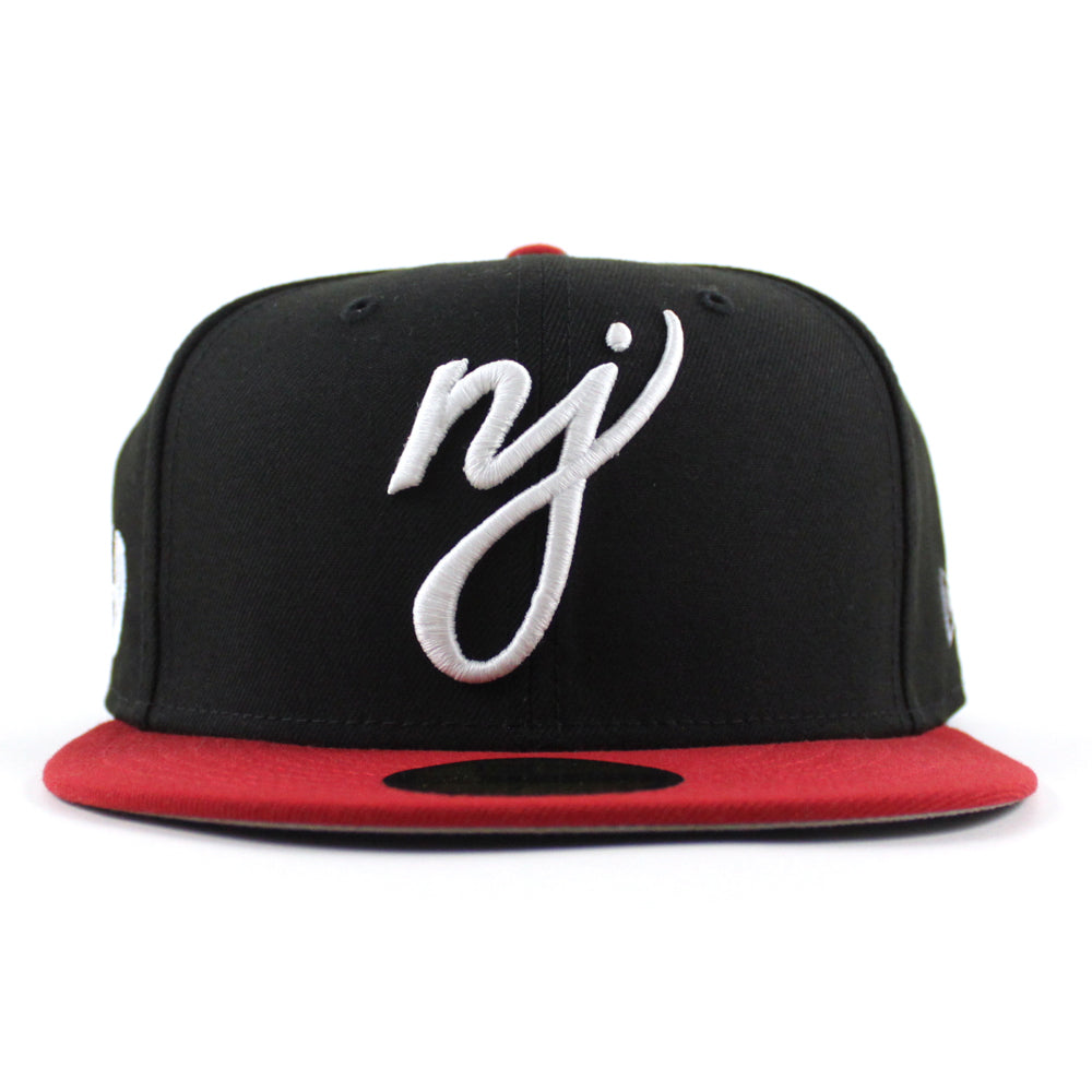 NJ Halftime New Era 59Fifty Fitted Hat (Black Red Gray Under Brim ...