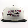 New York Cubans New Era 59Fifty Fitted Hat (Chrome White Black Green U ...