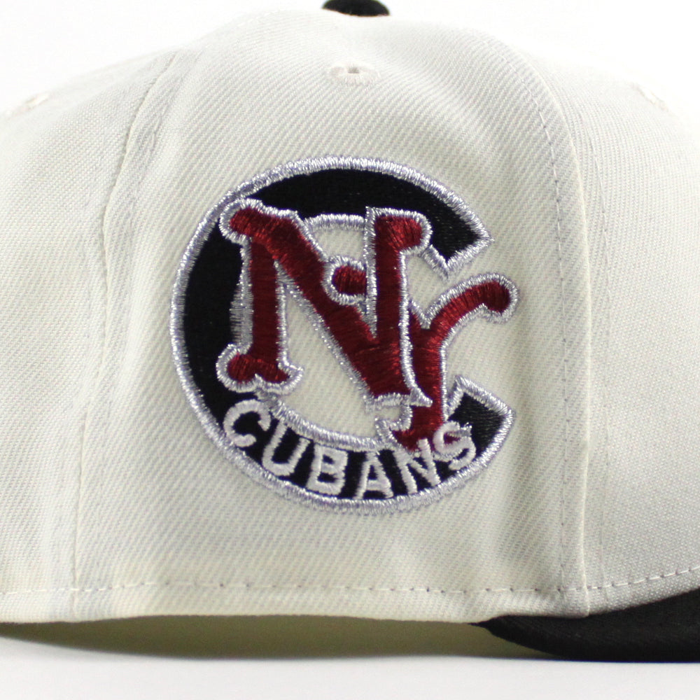 New York Cubans New Era 59Fifty Fitted Hat (Chrome White Black Green U ...