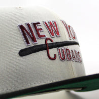 New York Cubans New Era 59Fifty Fitted Hat (Chrome White Black Green U ...