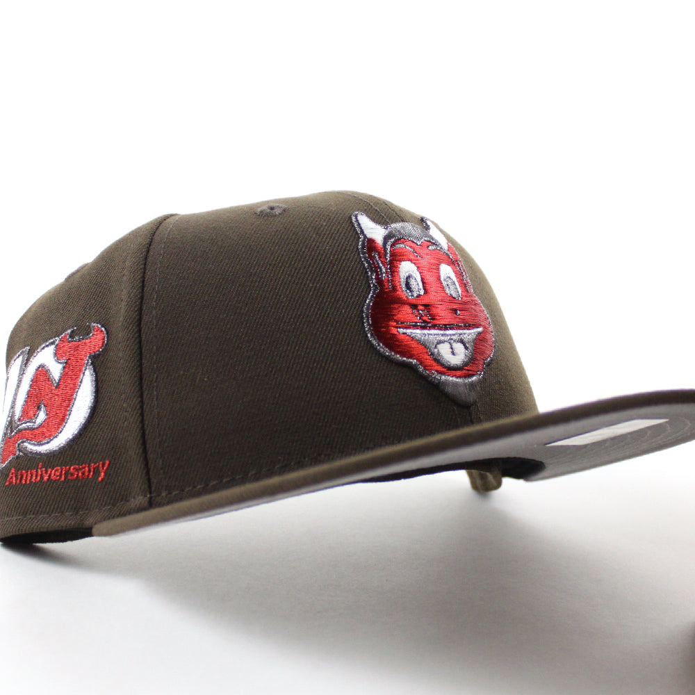 New Jersey Devils 10th Anniversary New Era 59Fifty Fitted Hat (Walnut ...