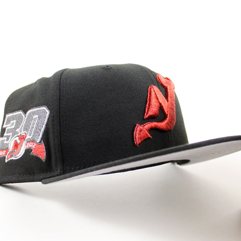New Jersey Devils 30 Years New Era 59Fifty Fitted Hat (Black Gray Unde ...