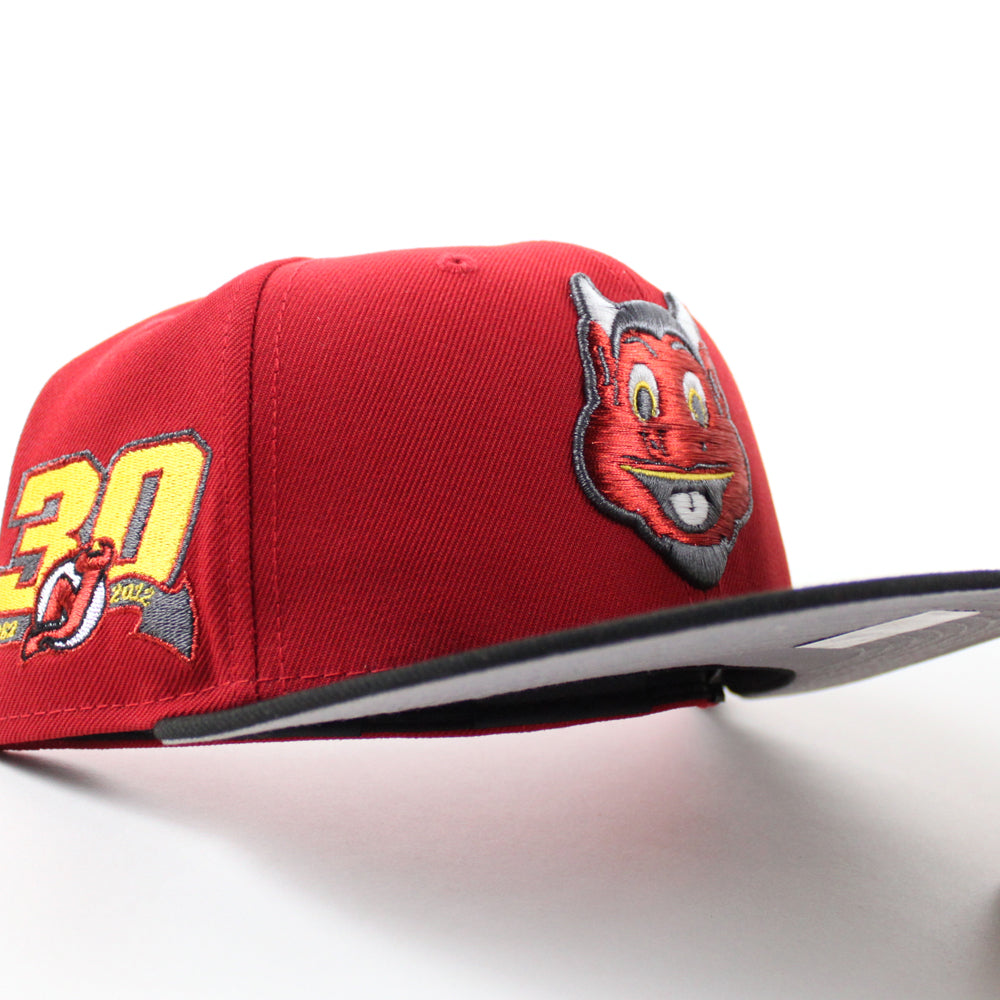 New Jersey Devils 30 Years New Era 59Fifty Fitted Hat (Scarlet Red Bla ...