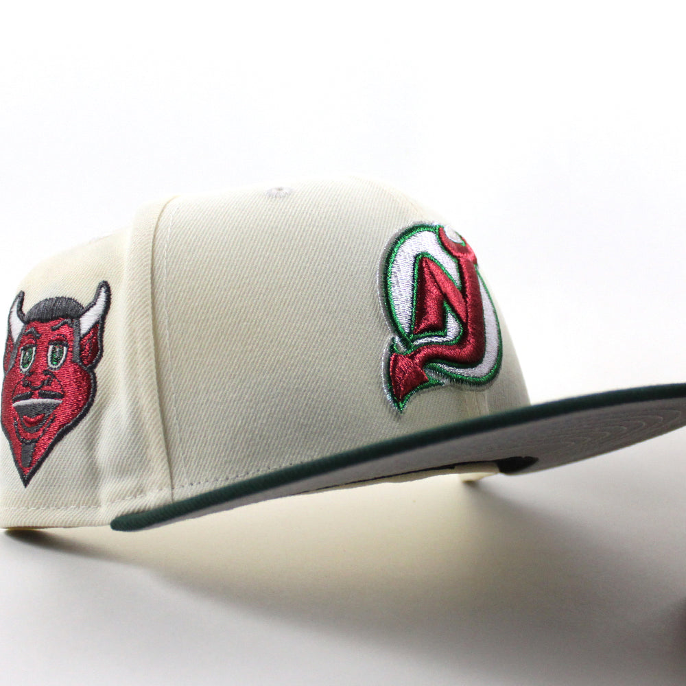 New Jersey Devils Devil Patch New Era 59Fifty Fitted Hat (Chrome White ...