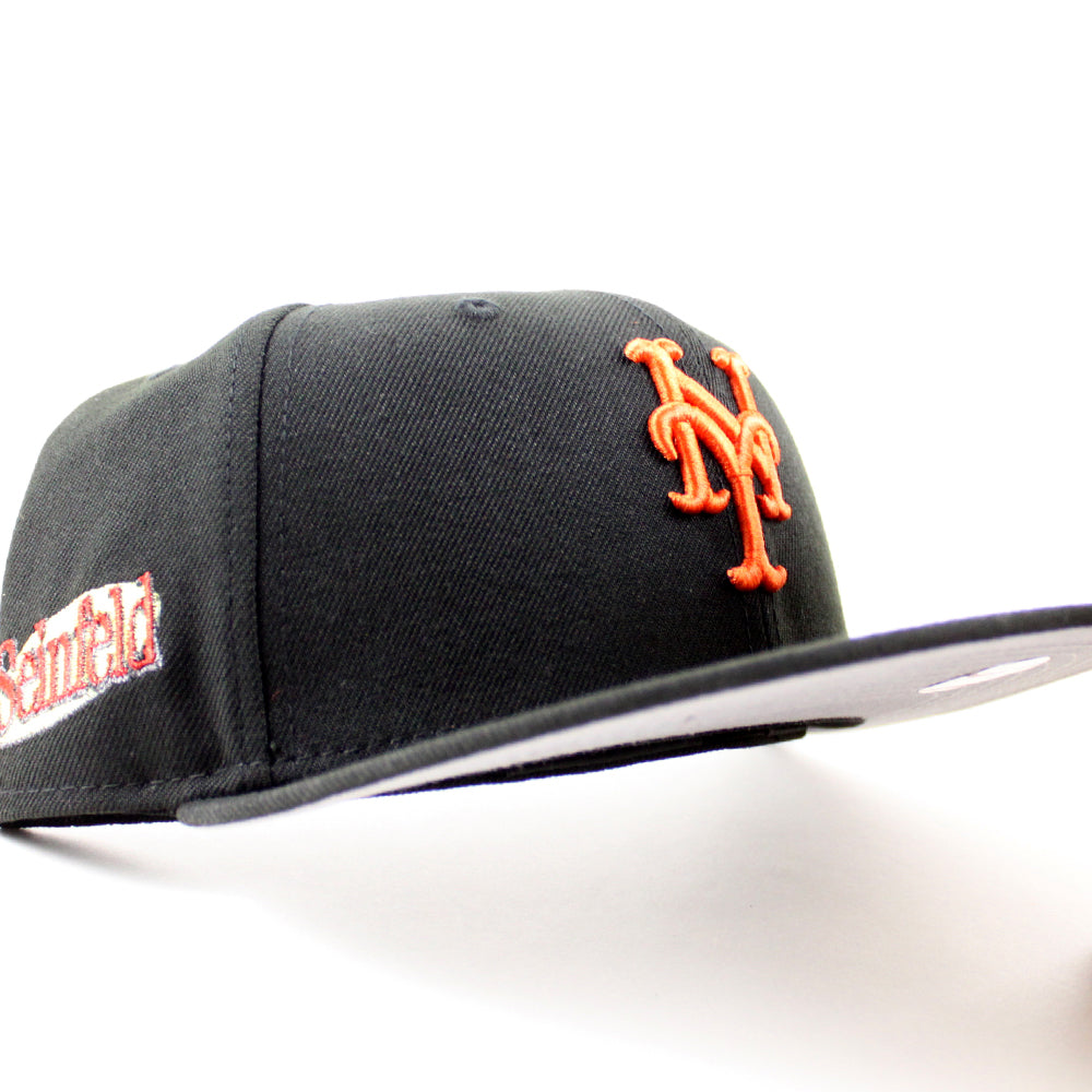 New York Mets SEINFELD New Era 59Fifty Fitted Hat (Black Gray Under Br ...