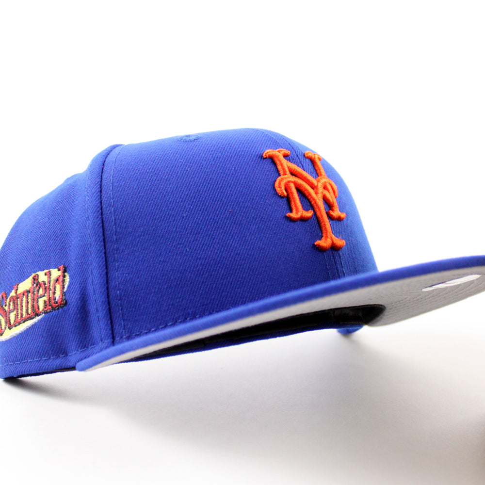New York Mets SEINFELD New Era 59Fifty Fitted Hat (Royal Blue Gray Und ...