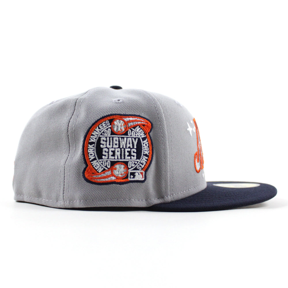 New York Mets Subway Series New Era 59Fifty Fitted Hat (Gray Navy Gray ...