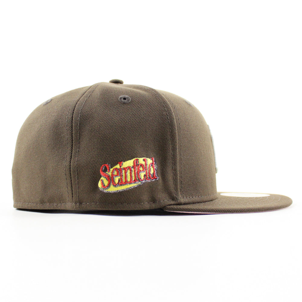 New York YANKEES SEINFELD New Era 59Fifty Fitted Hat (Walnut Brown Pin ...