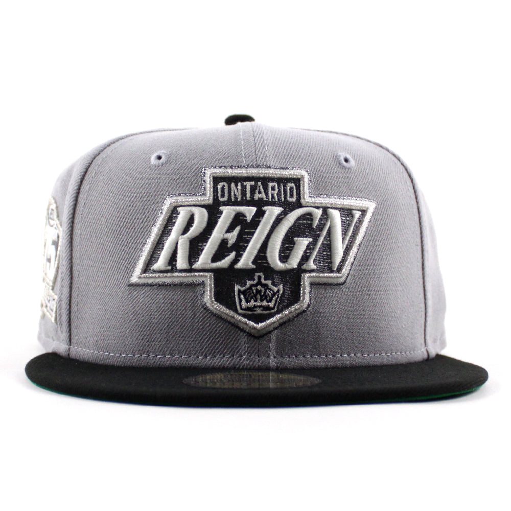 Ontario Reign 75th Anniversary New Era 59Fifty Fitted Hat (Gray Black ...