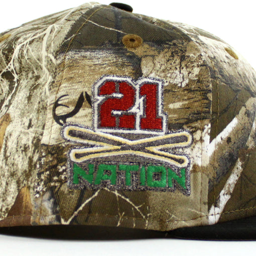 Pittsburgh Pirates ROBERTO CLEMENTE 21 Nations Patch New Era 59Fifty F ...